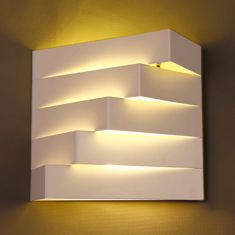 1 Light Living Room Wall Mounted Lighting with Stair Shaped Plaster ...