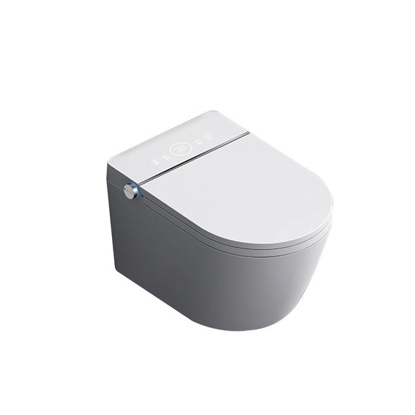 Contemporary Wall Hung Toilet Set with Remote Control Included - Clearhalo