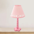 Kids Cone Table Lamp Fabric 1 Light Bedroom Night Light with Cutout ...