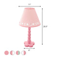 Kids Cone Table Lamp Fabric 1 Light Bedroom Night Light with Cutout ...