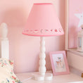 Kids Cone Table Lamp Fabric 1 Light Bedroom Night Light with Cutout ...