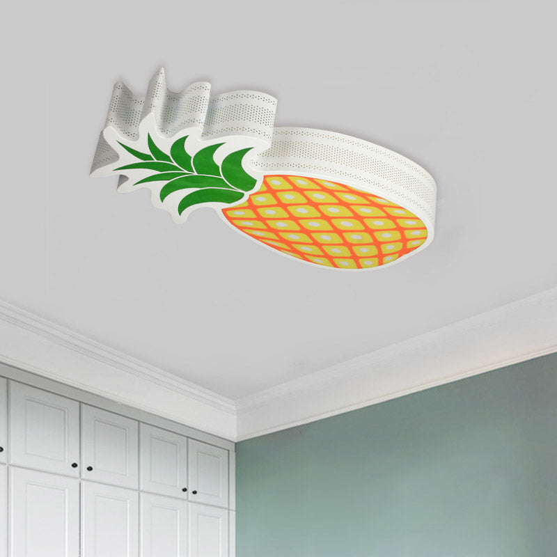 White Pineapple/Guitar Ceiling Lighting Modern Led Acrylic Flush Mount ...