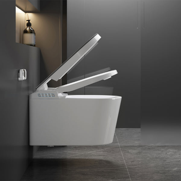 Wall Mounted Contemporary Flush Toilet with Slow Close and Heated Seat ...