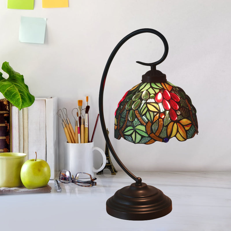 1 Head Nightstand Light Victorian Grape Hand Cut Glass Night Lamp in ...