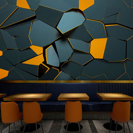 Creative Novelty Wall Murals for Living Room in Dark Color, Made to ...