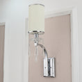 Simple Pillar Wall Mounted Light 1 Bulb Ribbed Fabric Sconce Lighting ...