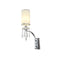 Simple Pillar Wall Mounted Light 1 Bulb Ribbed Fabric Sconce Lighting ...