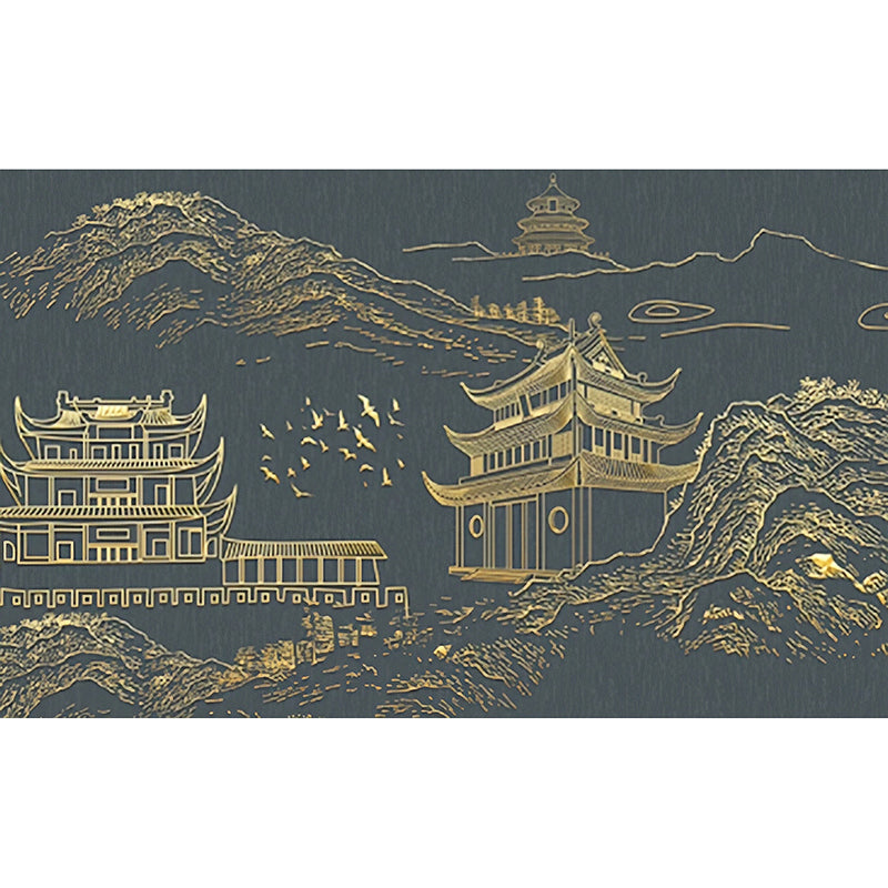 Chinese Construction Wall Decor for Bedroom Classic Wall Mural ...