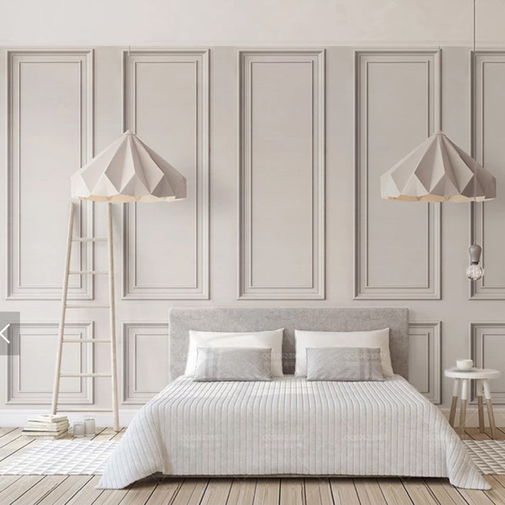 Photo Rectangle Frame Wall Art for Guest Room 3D Effect Wall Mural in ...